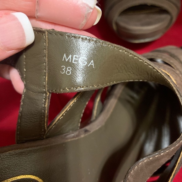 Ash | Shoes | Ash Megan Leather Wedge Sandal Sz 8 | Poshmark